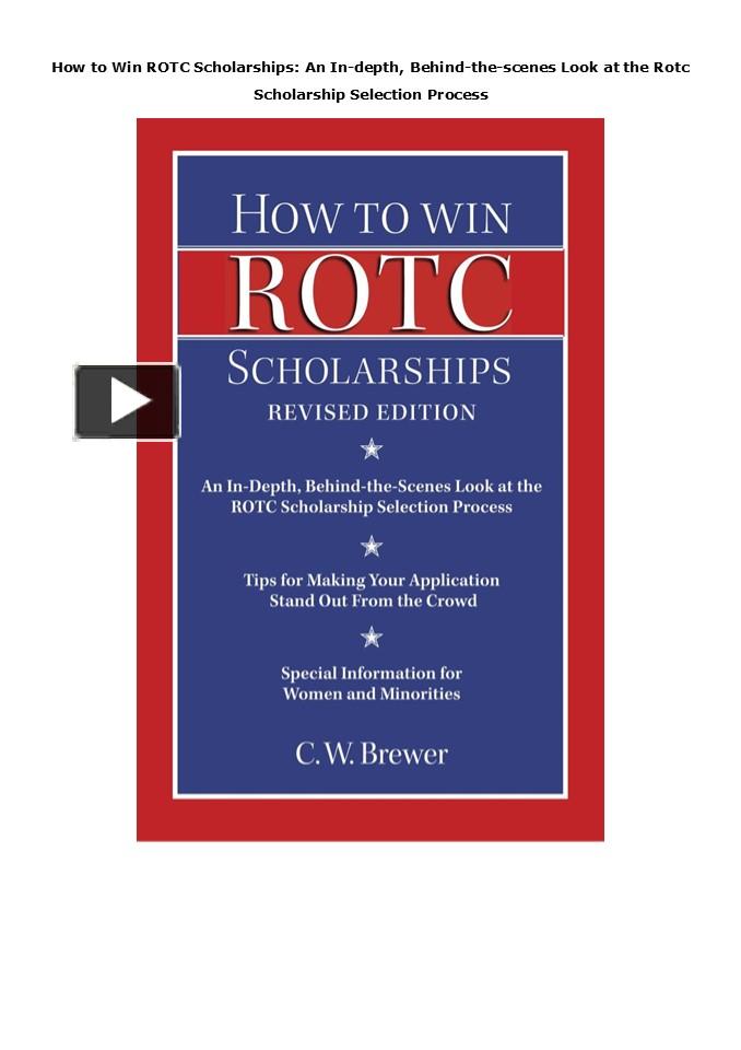 READ How to Win ROTC Scholarships: An In-depth, Behind-the-scenes Look ...