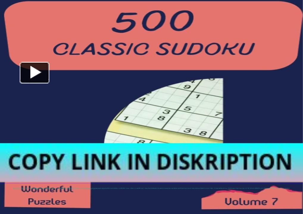 PPT – DOWNLOAD PDF Aloha! 500 Wonderful Classic Sudoku Puzzles Volume 7 ...