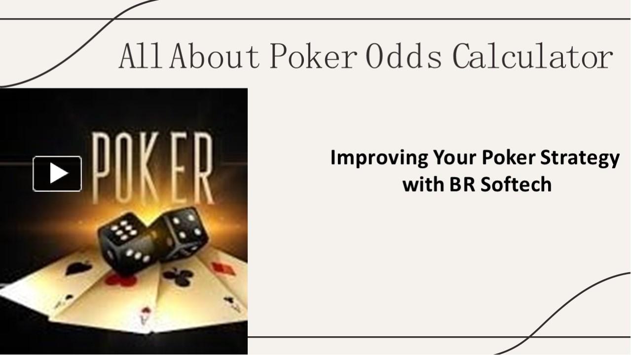 poker odds calculator software presentation | free to download