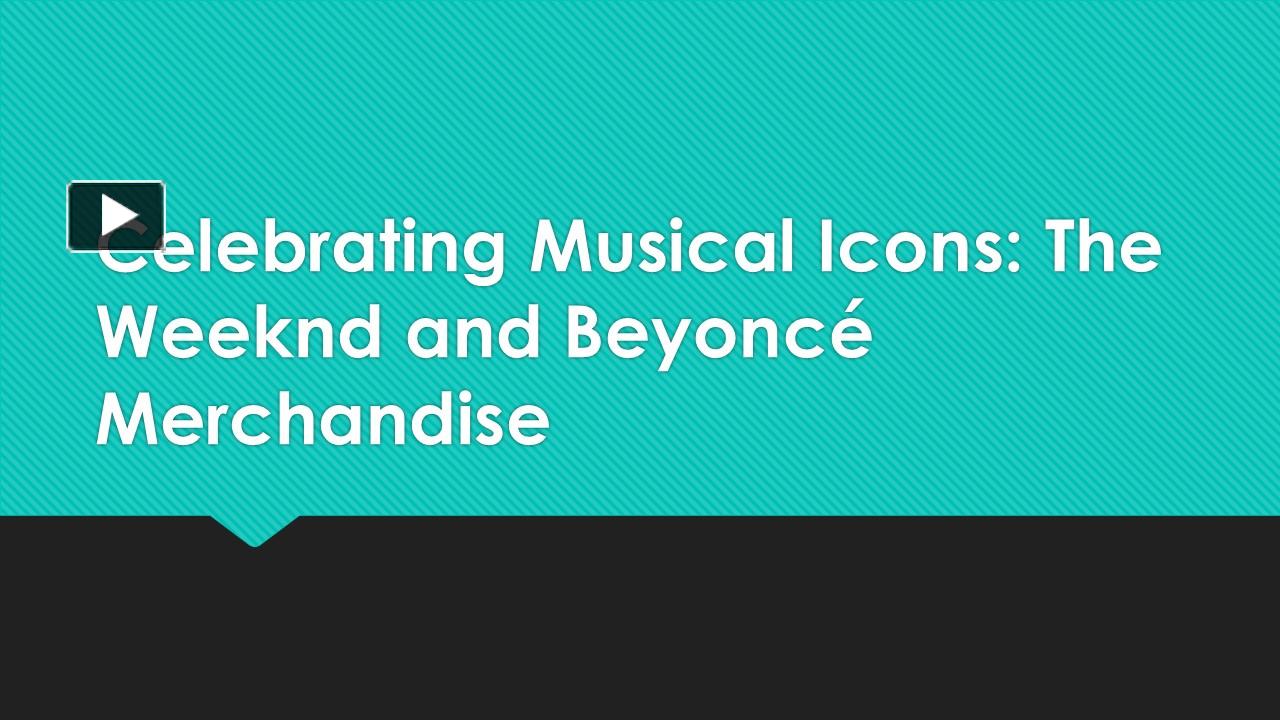 The Weeknd Merch presentation | free to download