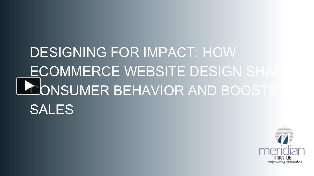 Designing for Impact: How Ecommerce Website Design Shapes Consumer ...