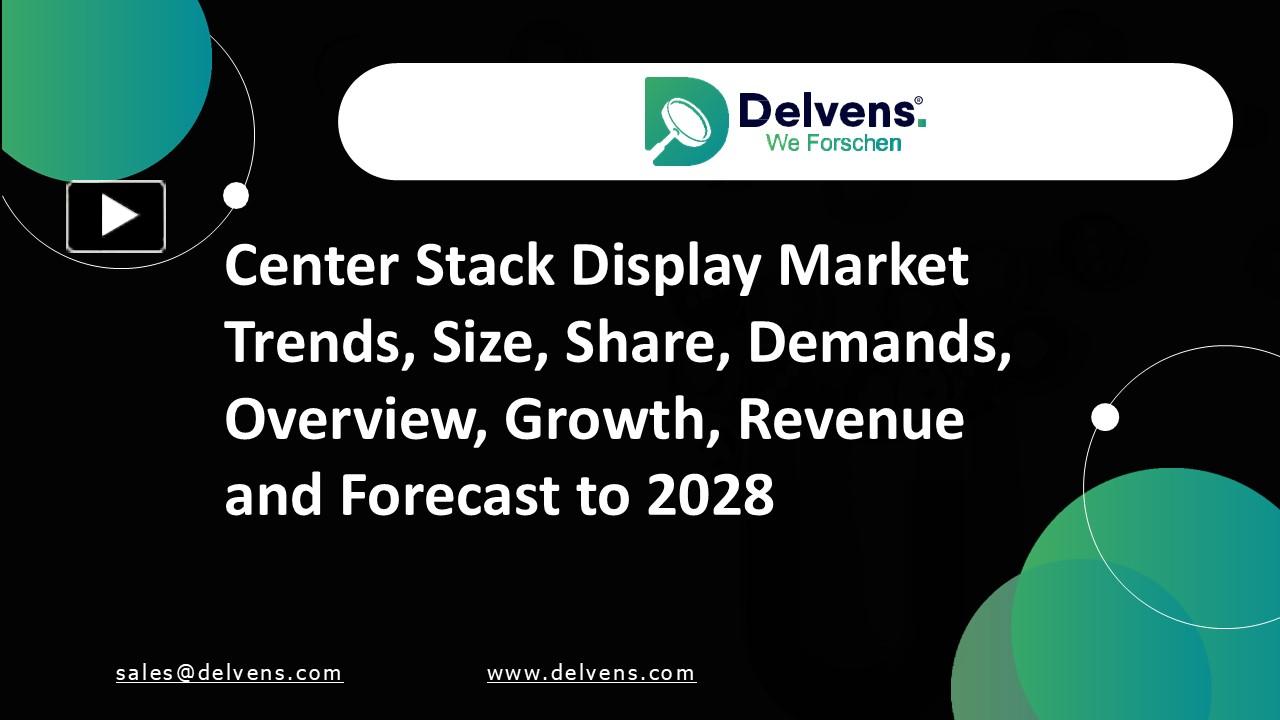 PPT – Center Stack Display Market - Trends Forecast Till 2028 ...
