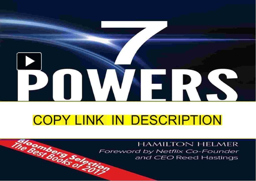 PPT – get [PDF] Download 7 Powers: The Foundations of Business Strategy ...