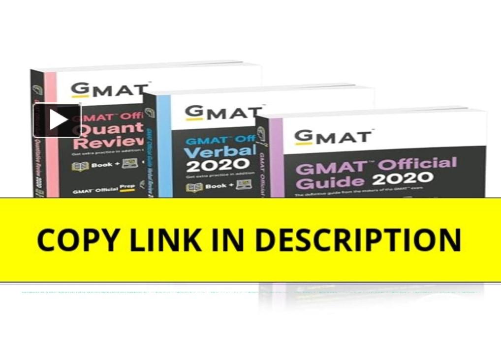 [PDF] ️DOWNLOAD⚡️ GMAT Official Guide 2020 Bundle: Gmat Official Guide ...