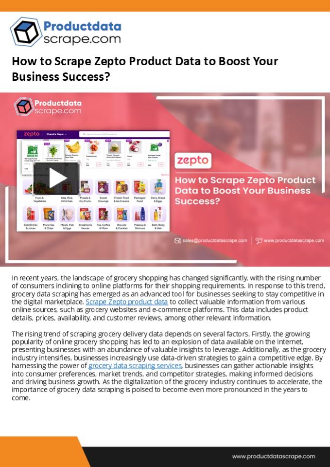 How to Scrape Zepto Product Data to Boost Your Business Success ...