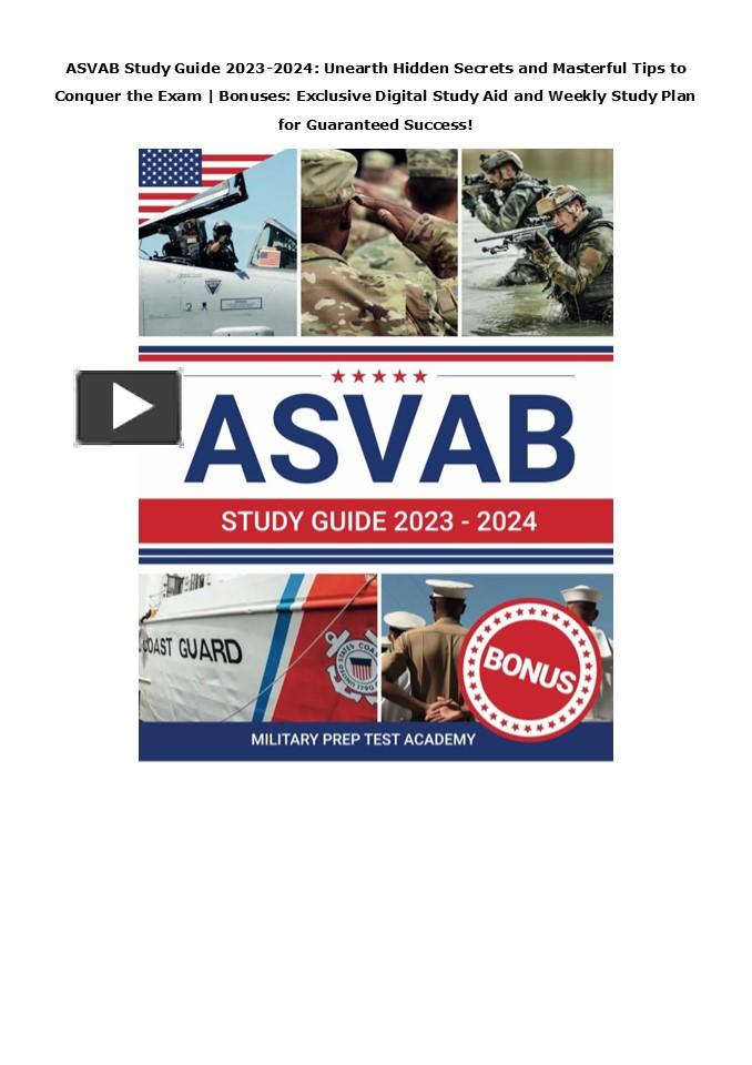 PPT – (PDF)DOWNLOAD ASVAB Study Guide 2023-2024: Unearth Hidden Secrets ...