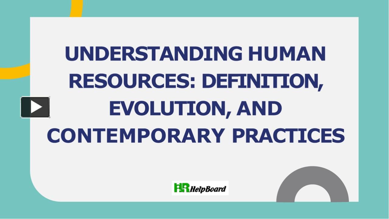 What is HR Meaning presentation | free to download