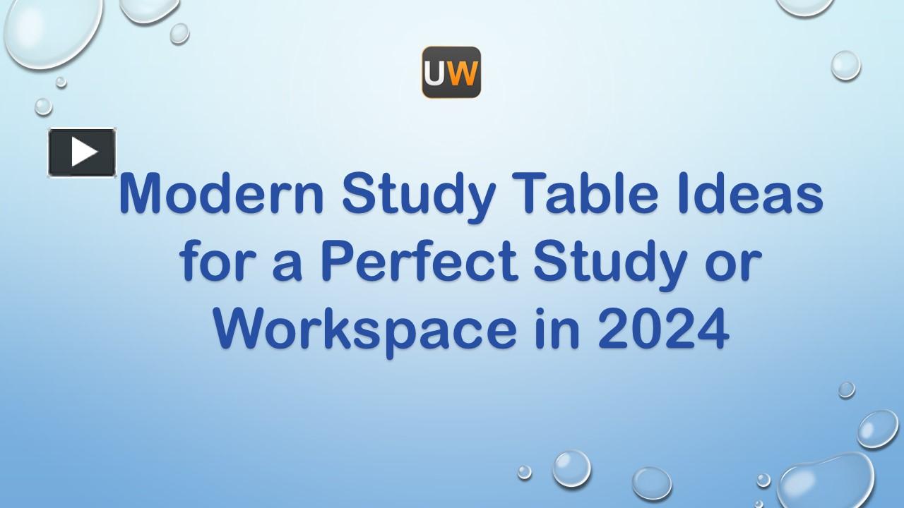 PPT – Modern Study Table Ideas for a Perfect Study or Workspace in 2024 ...