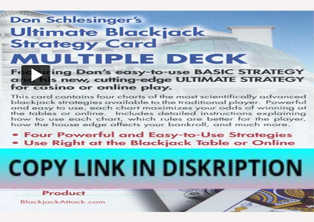 DOWNLOAD PDF Ultimate Blackjack Strategy Card: Multi-Deck presentation ...