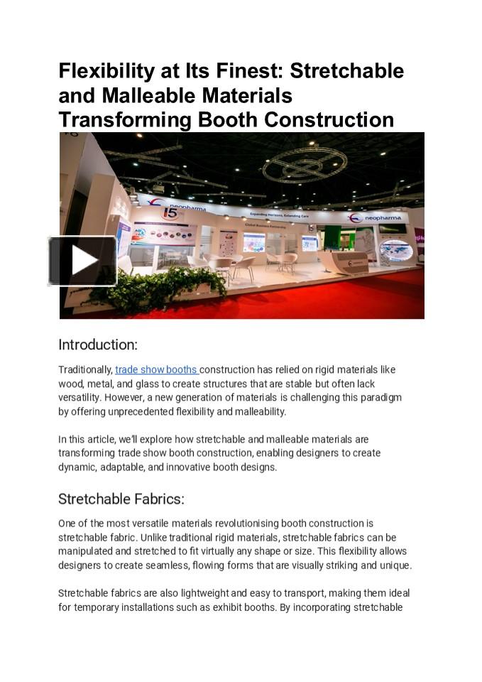 PPT – Flexibility at Its Finest: Stretchable and Malleable Materials ...