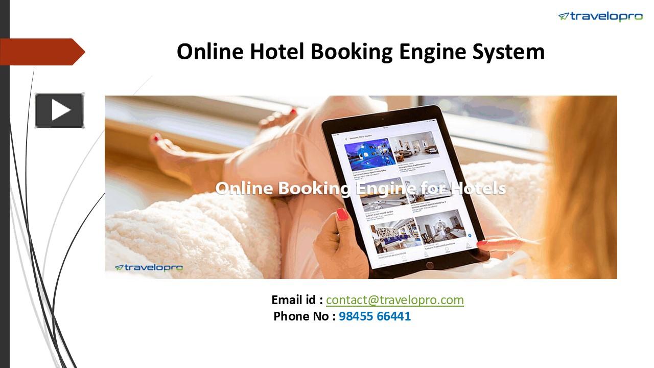 PPT – Online Hotel Booking Engine System PowerPoint presentation | free ...