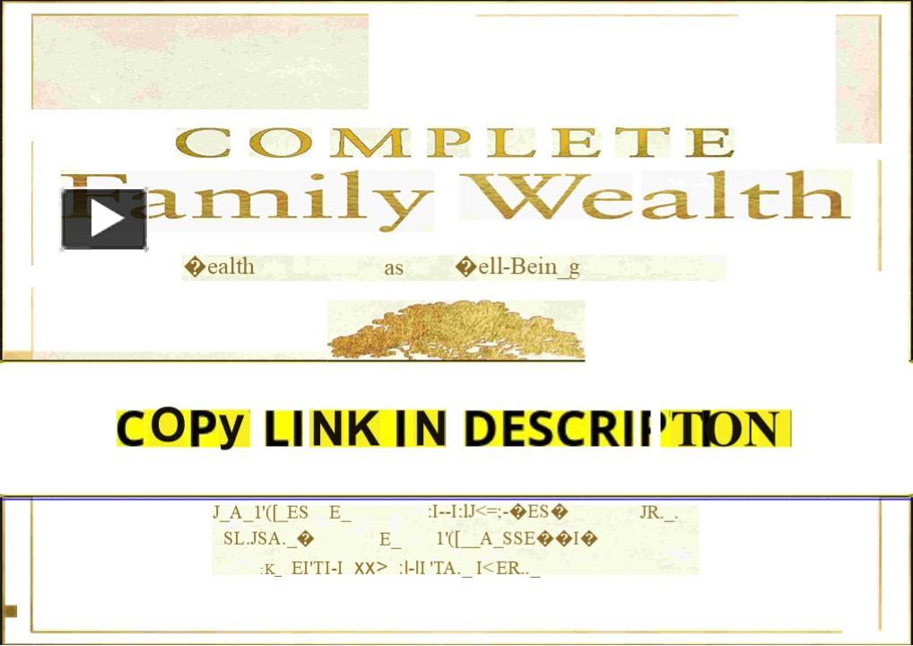 [PDF] Complete Family Wealth: Wealth as Well-Being (Bloomberg) (PDF ...