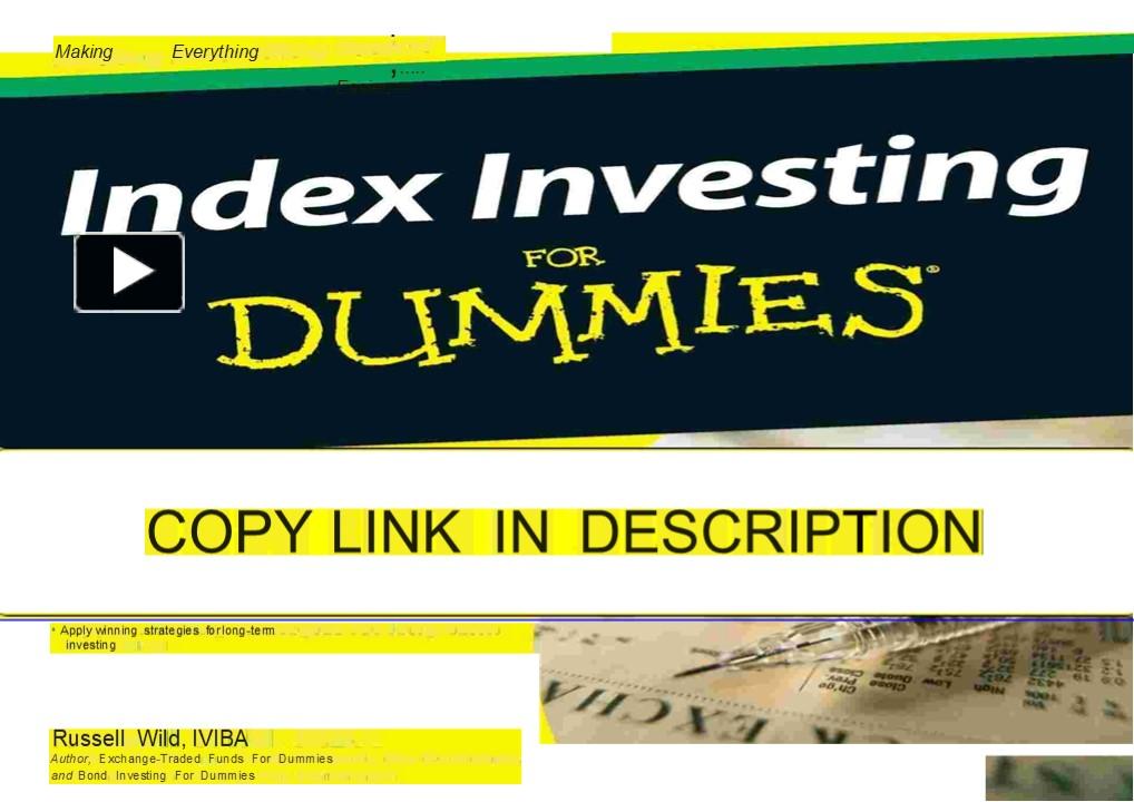 PPT – Pdf Index Investing For Dummies [PDF] PowerPoint presentation ...