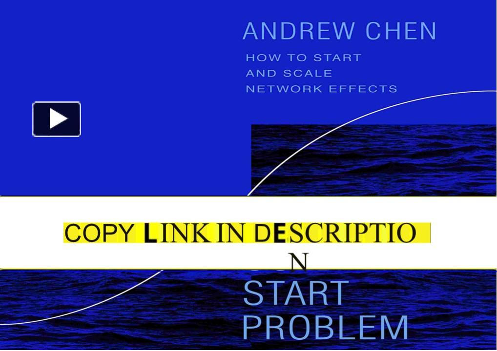 Download Book [PDF] The Cold Start Problem: How to Start and Scale ...