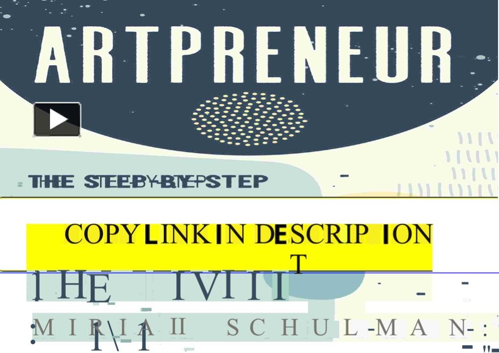 PDF Artpreneur: The Step-by-Step Guide to Making a Sustainable Living ...