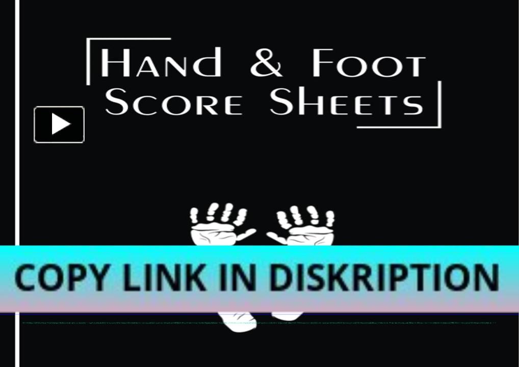 PPT – READ/DOWNLOAD Hand And Foot Score Sheets: Large Hand and Foo ...