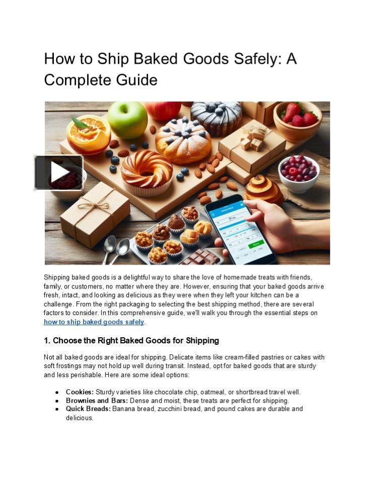 PPT – How to Ship Baked Goods Safely: A Complete Guide PowerPoint ...
