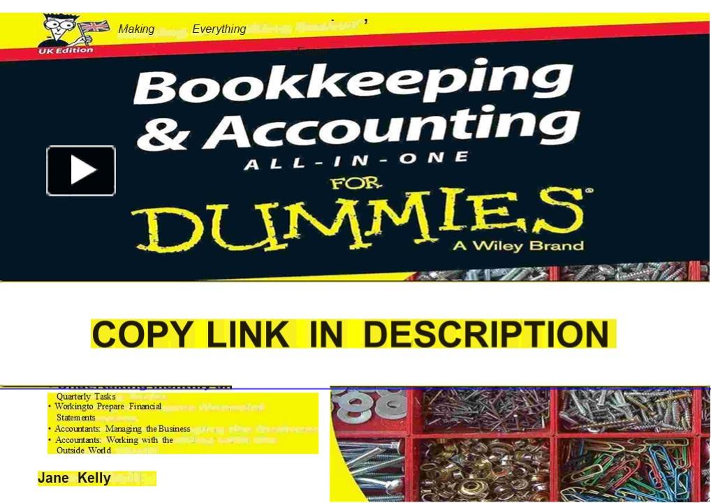 Download Bookkeeping and Accounting All-in-One For Dummies - UK [PDF ...