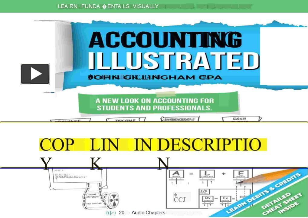 PDF Accounting Illustrated: Learn Accounting Visually: Basics, Debits ...