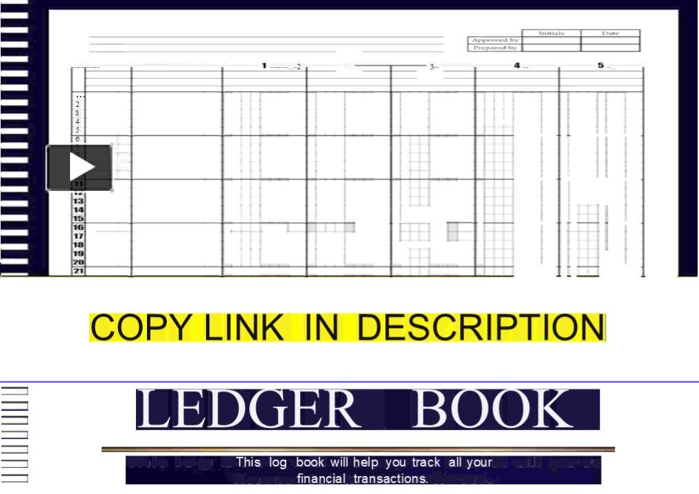 PPT – Download 5 Column Ledger Book: Log Book for Bookkeeping and ...