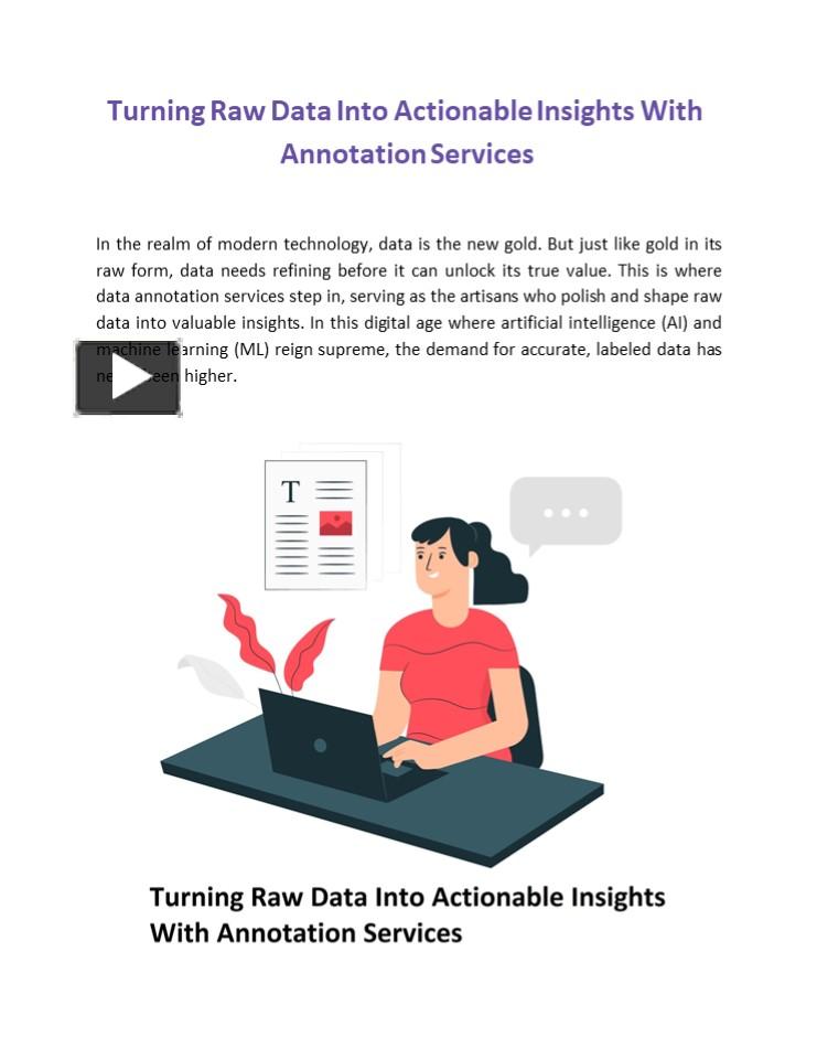 PPT – Turning Raw Data Into Actionable Insights With Annotation ...