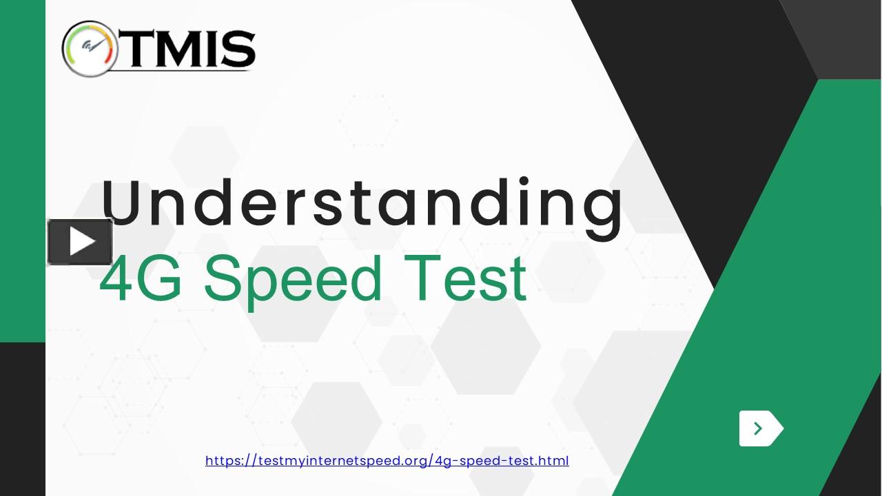 PPT – Understanding 4G Speed Test PowerPoint presentation | free to ...