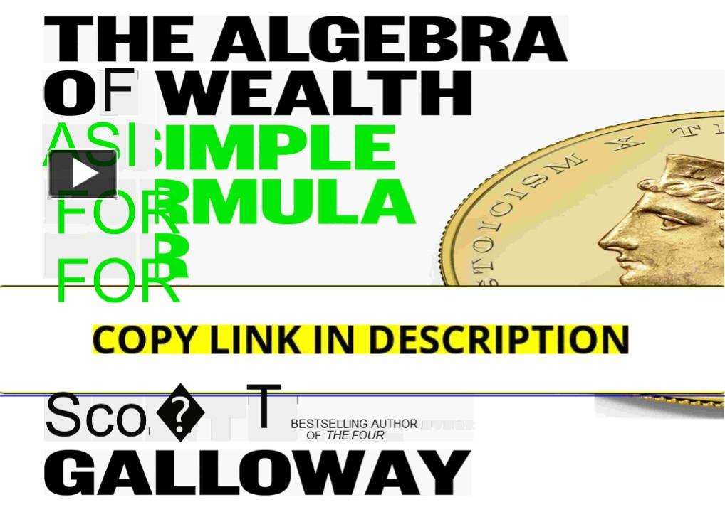 PDF The Algebra of Wealth: A Simple Formula for Financial Security (PDF ...