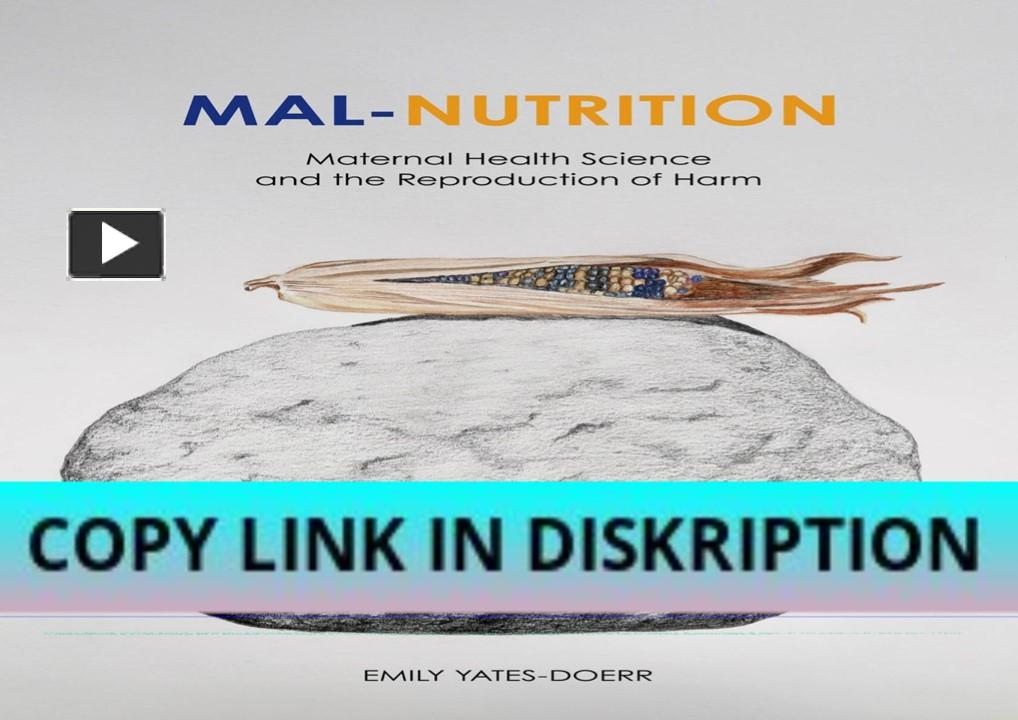 PPT – PDF_ Mal-Nutrition: Maternal Health Science and the Reproduc ...