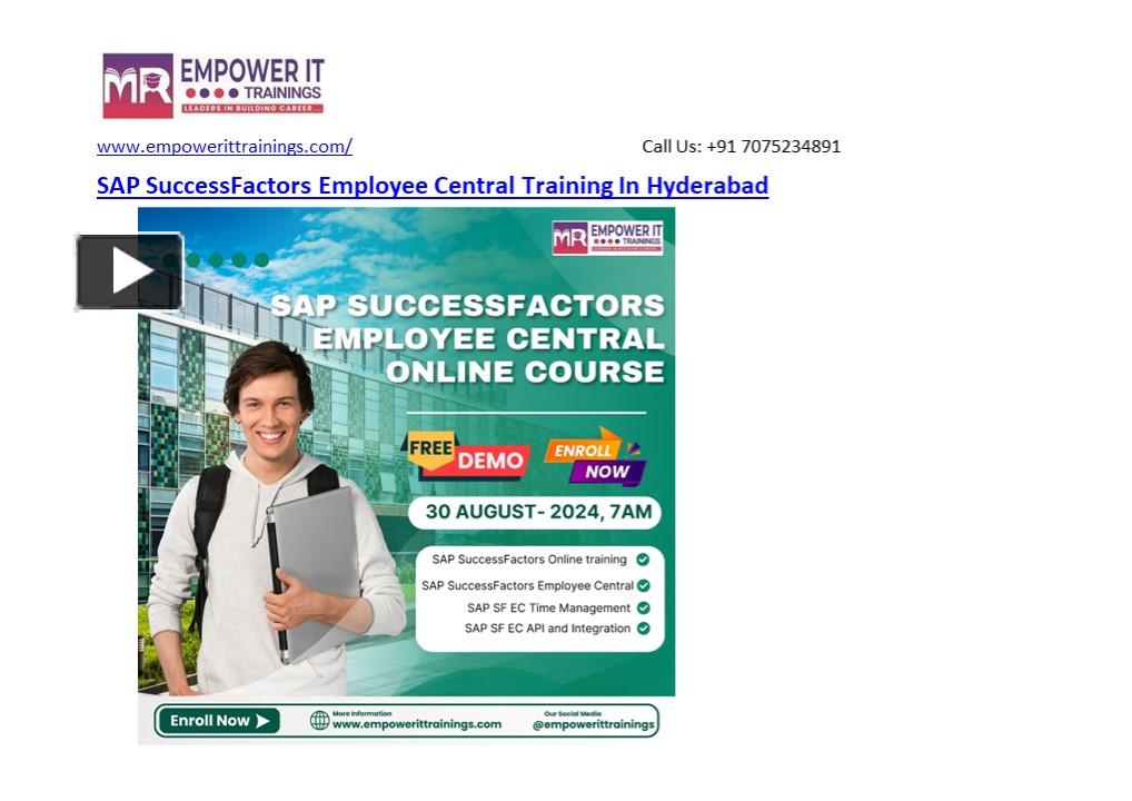 PPT – SAP SuccessFactors Employee Central Training In Hyderabad ...