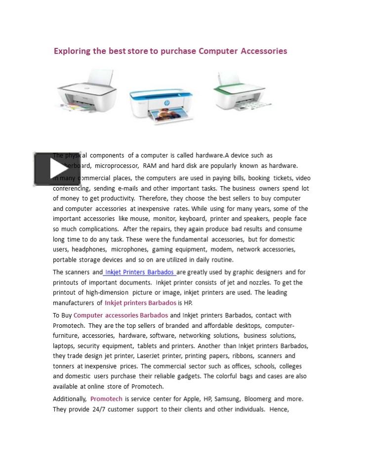 PPT – Exploring the best store to purchase Computer Accessories ...