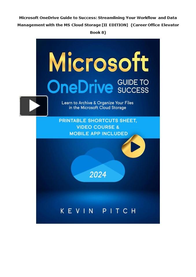 [PDF]DOWNLOAD Microsoft OneDrive Guide to Success: Streamlining Your ...