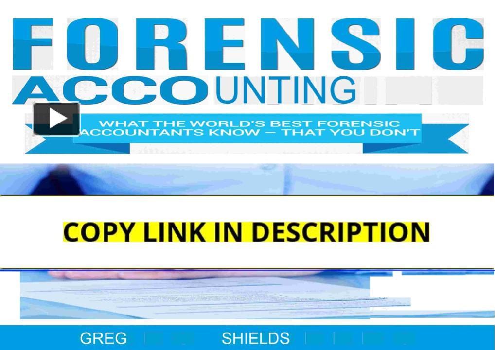 PDF Forensic Accounting: What the World's Best Forensic Accountants ...