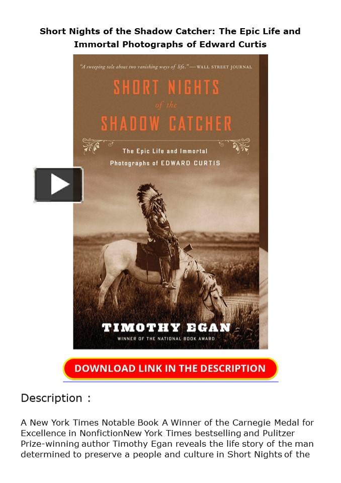 PDF Short Nights of the Shadow Catcher: The Epic Life and Immortal ...