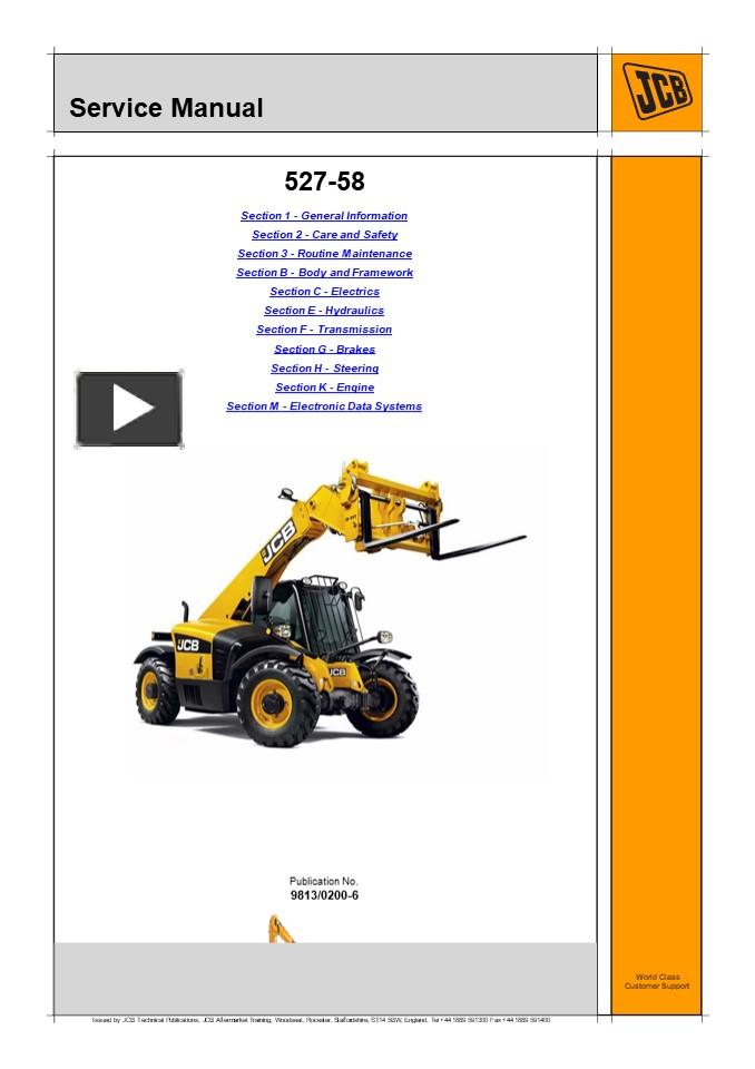 PPT – JCB 527-58 [Engine JCB Ter 3 (SD,SF), JCB Tier 4i (SH ...