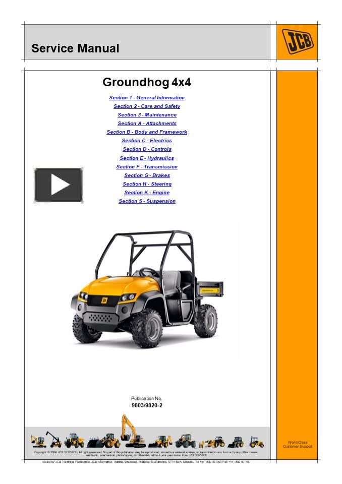 PPT – JCB GROUNDHOG 4X4 UTILITY VEHICLE Service Repair Manual Instant ...