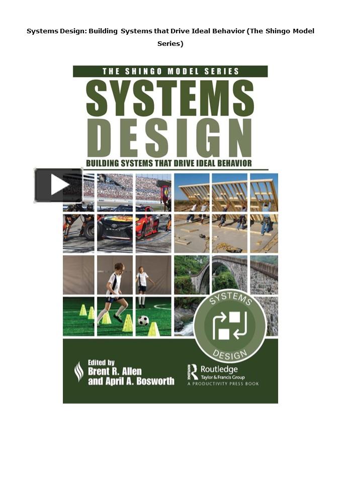 PPT – PDF ️Download ️ Systems Design: Building Systems that Drive Ideal ...