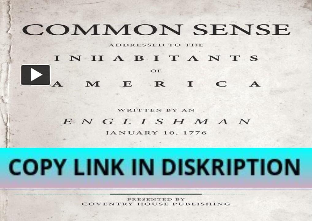 PPT – Download [PDF] Common Sense: The Origin and Design of Govern ...