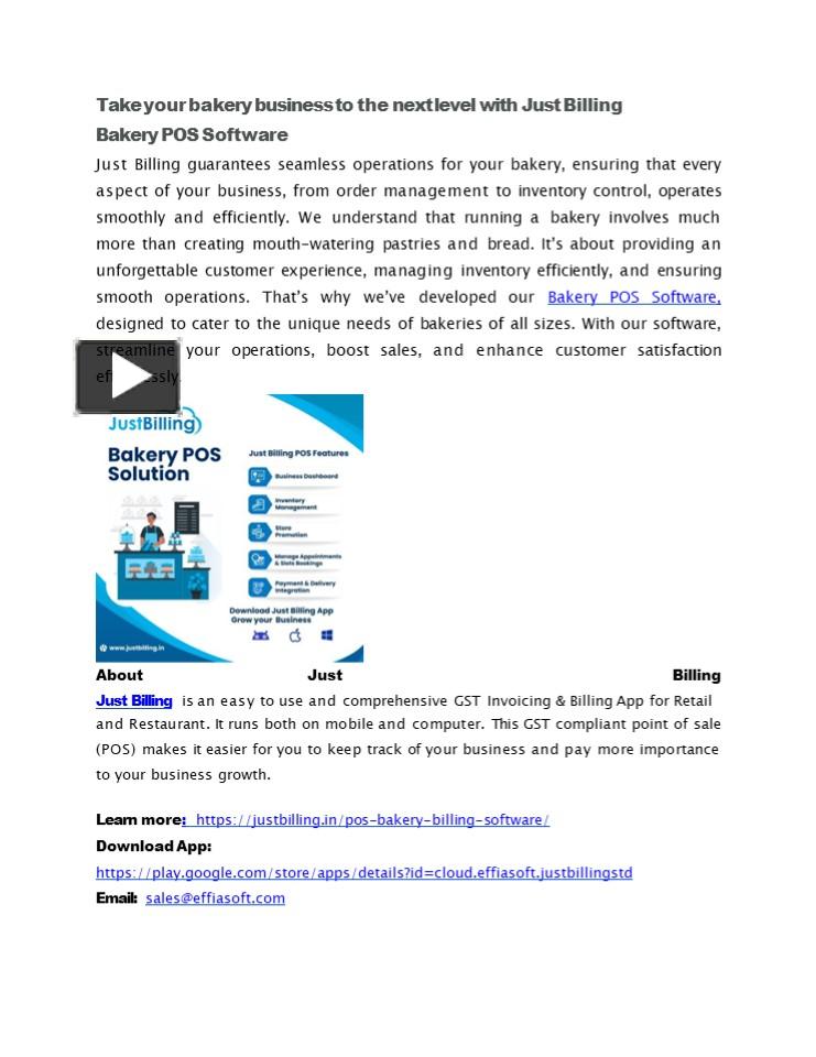 PPT – Bakery POS Software PowerPoint presentation | free to download ...