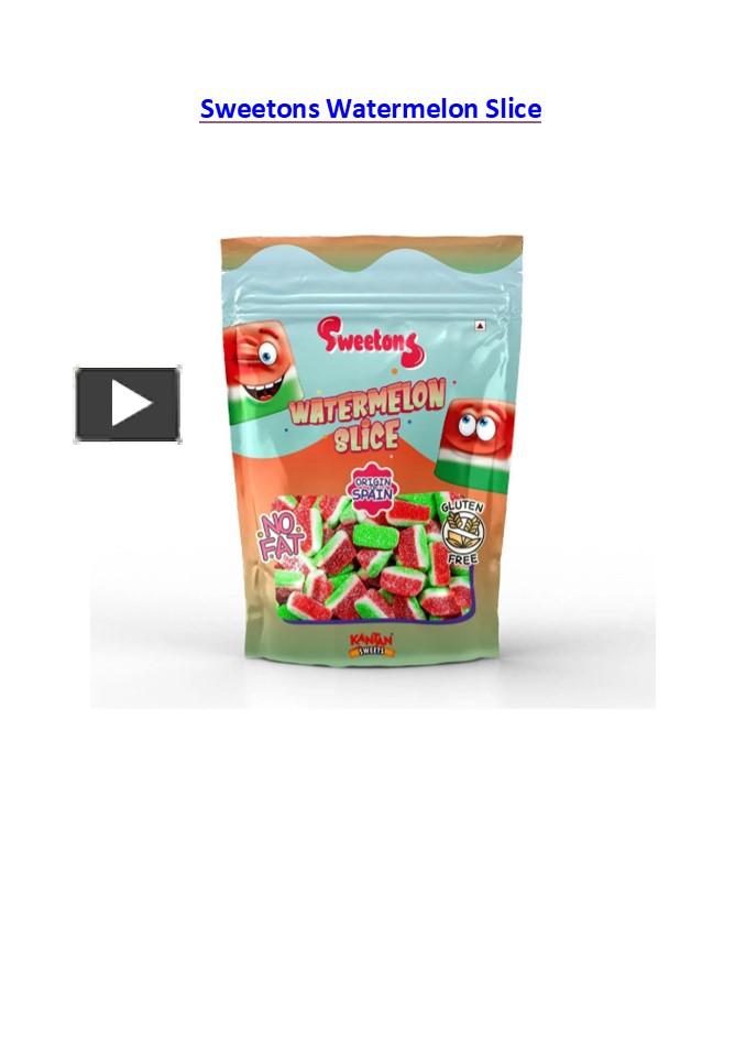 Sweetons Watermelon Slice presentation | free to download