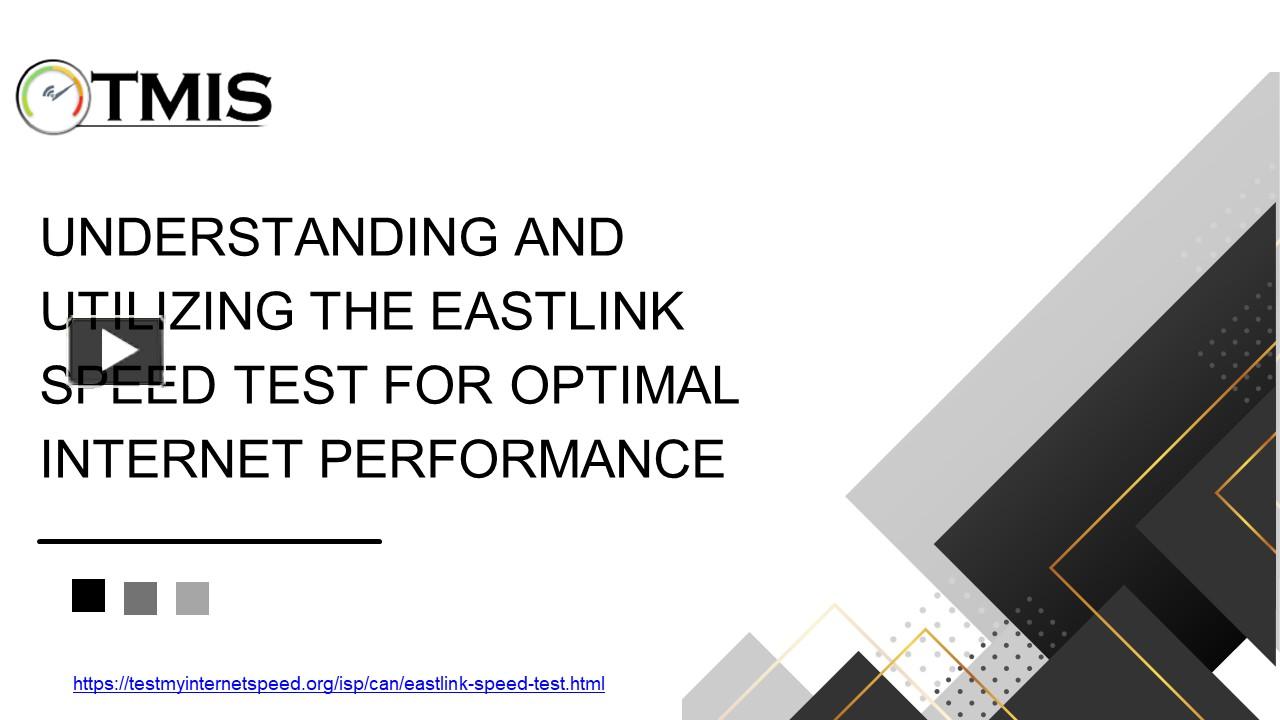 Understanding and Utilizing the Eastlink Speed Test for Optimal ...