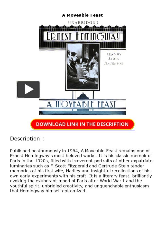 Download A Moveable Feast presentation | free to download