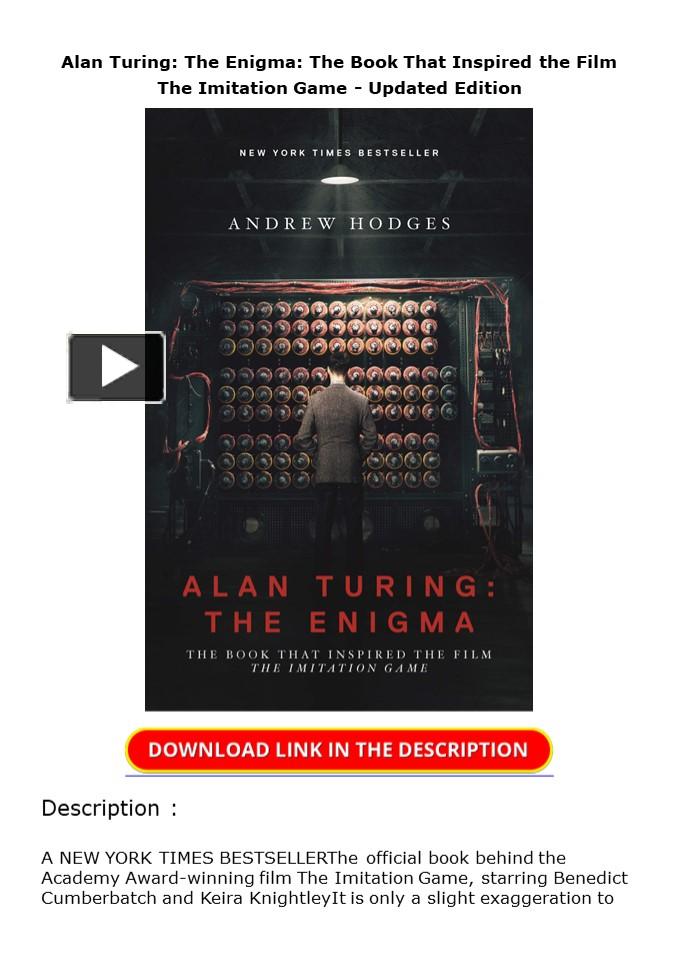 PDF Alan Turing: The Enigma: The Book That Inspired the Film The ...
