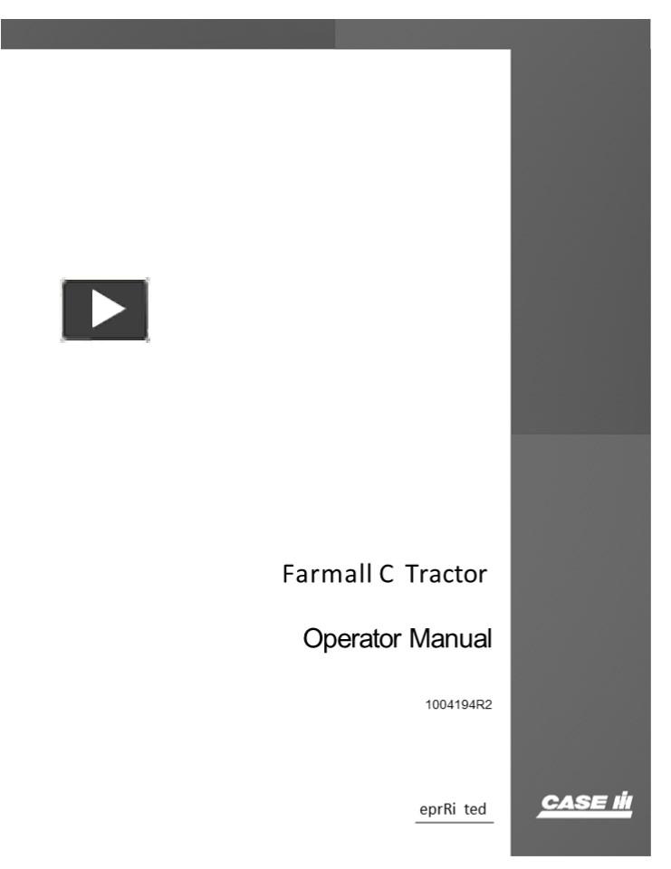 PPT – Case IH Farmall C Tractor Operator’s Manual Instant Download ...