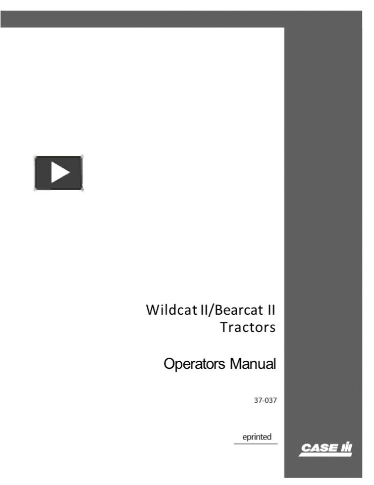 PPT – Case IH Wildcat II Bearcat II Tractors Operator’s Manual Instant ...