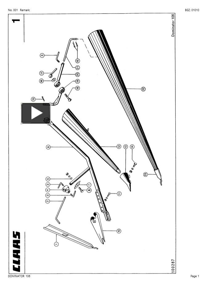 PPT – CLAAS DOMINATOR 106 Combine Parts Catalogue Manual Instant ...