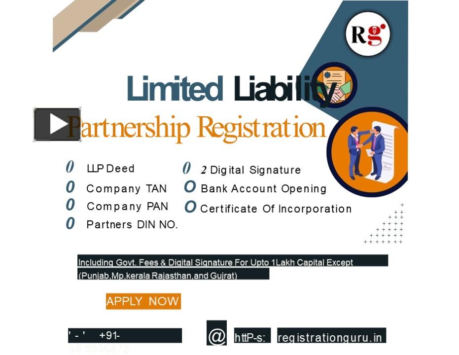 Llp Registration In India Presentation Free To Download