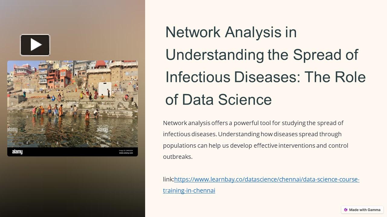 Network Analysis in Understanding the Spread of Infectious Diseases ...