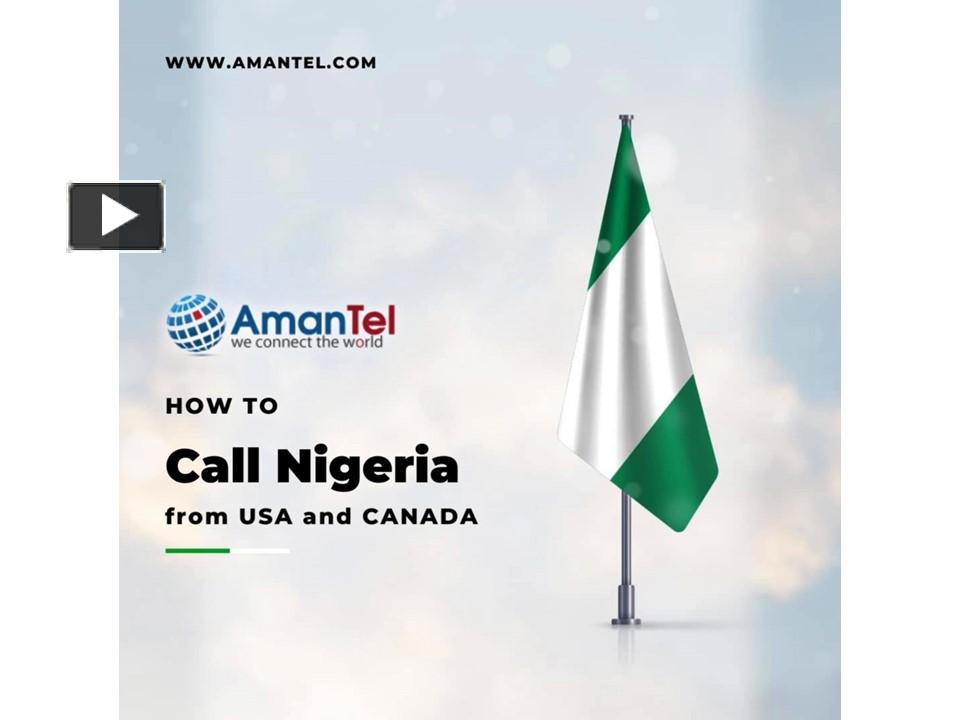 PPT – Unlimited International Calling Plans to Nigeria PowerPoint ...