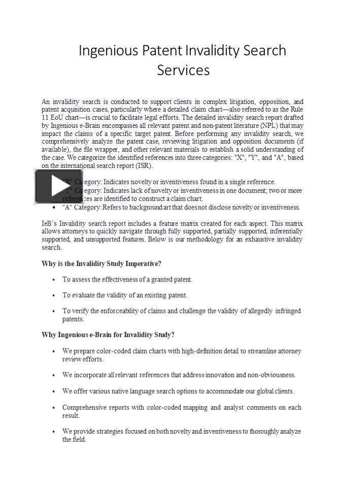 Invalidity Search (5) presentation | free to download