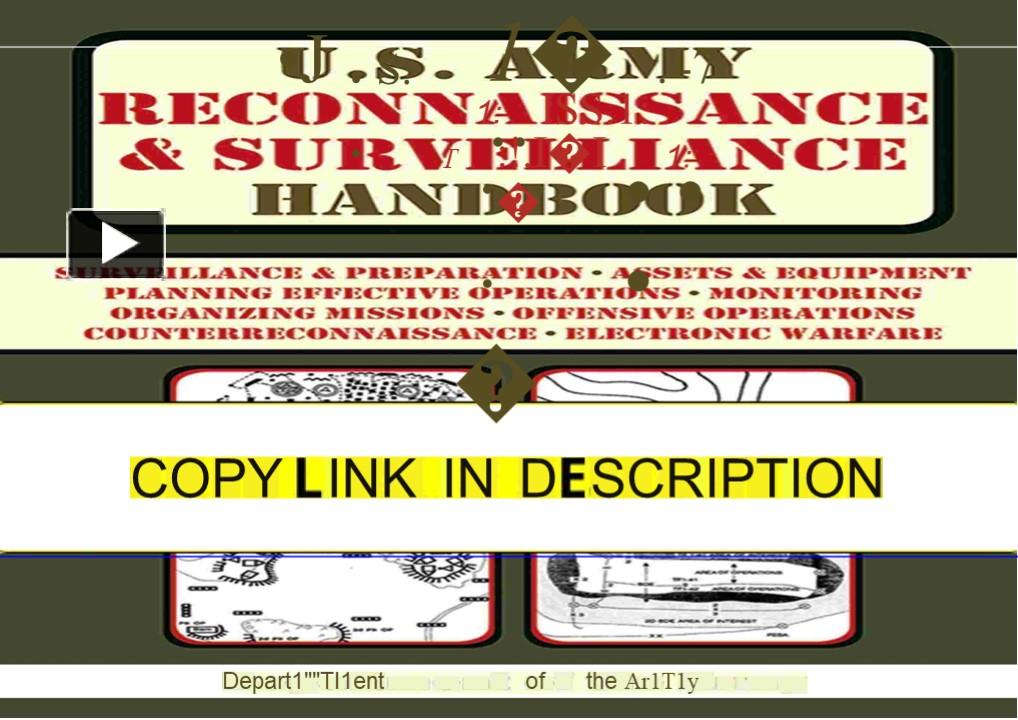 Pdf U.S. Army Reconnaissance and Surveillance Handbook (US Army ...